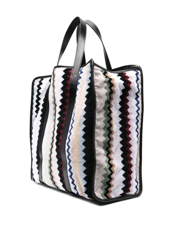 Missoni Zigzag-woven Tote Bag - Grey