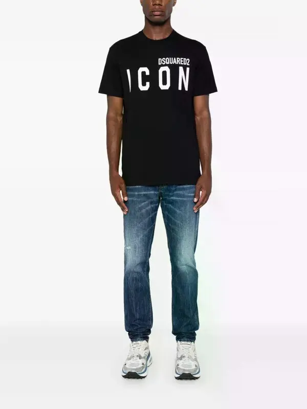 Dsquared2 Logo-print Cotton T-shirt - Black