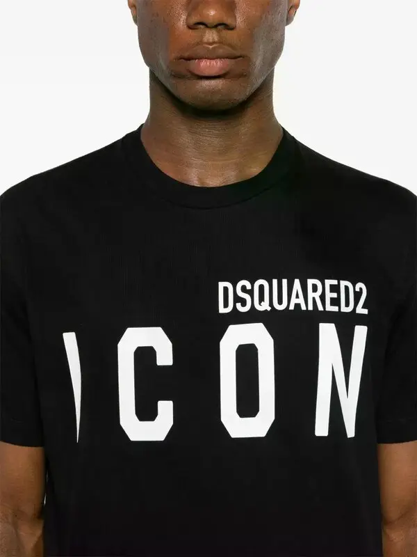 Dsquared2 Logo-print Cotton T-shirt - Black