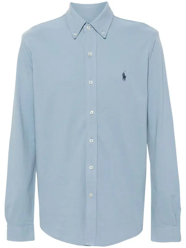 Polo Ralph Lauren Polo Pony-embroidered Cotton Shirt - Blue