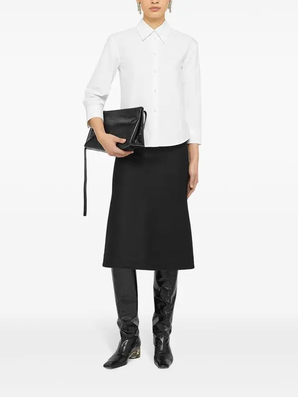 JIL SANDER Classic Collar Cotton Shirt