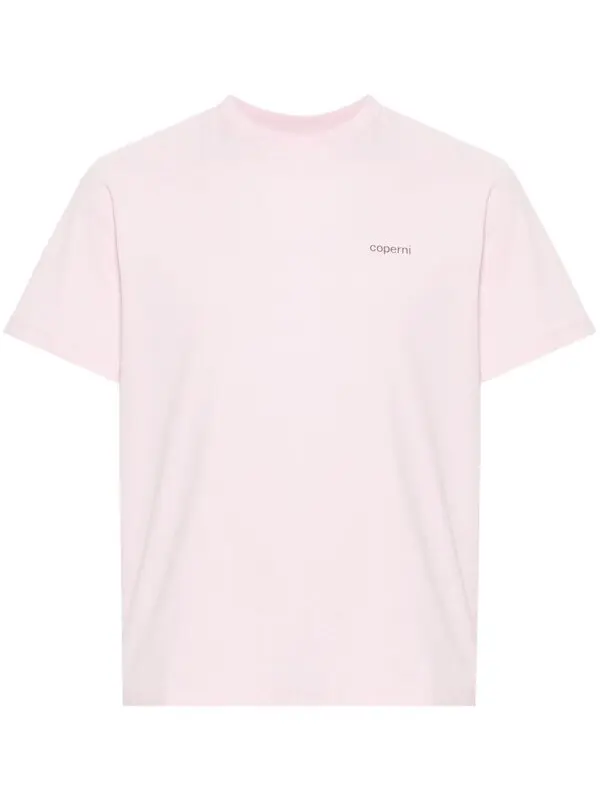 Coperni Logo-print Cotton T-shirt - Pink