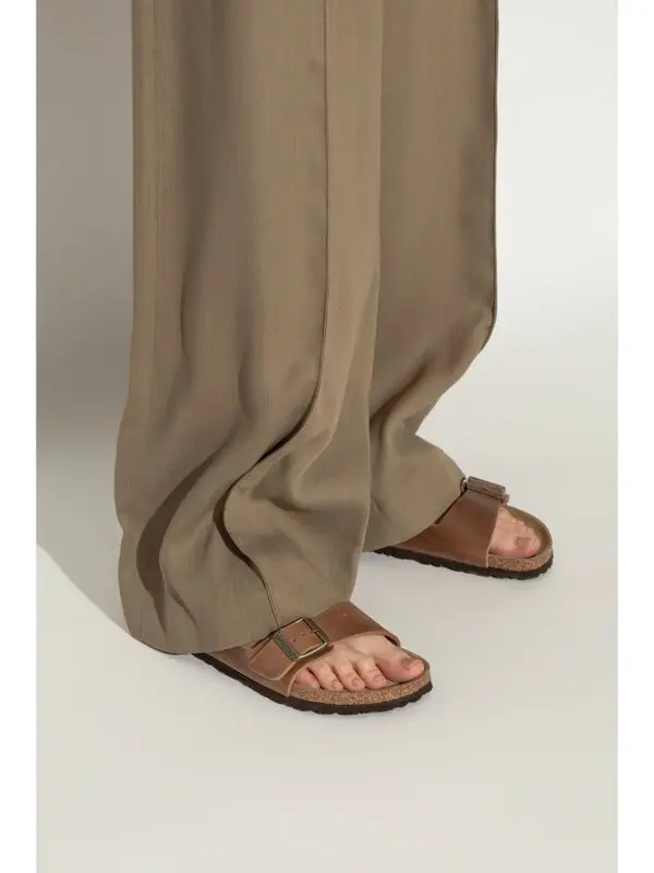 BIRKENSTOCK Arizona Leather Sandals - Brown