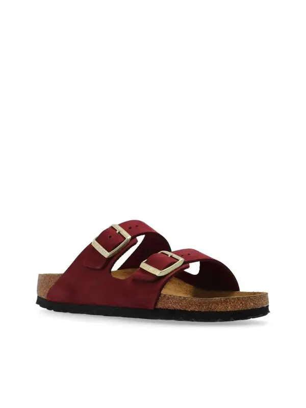 BIRKENSTOCK Zinfandel Leather Double Strap Sandals - Red