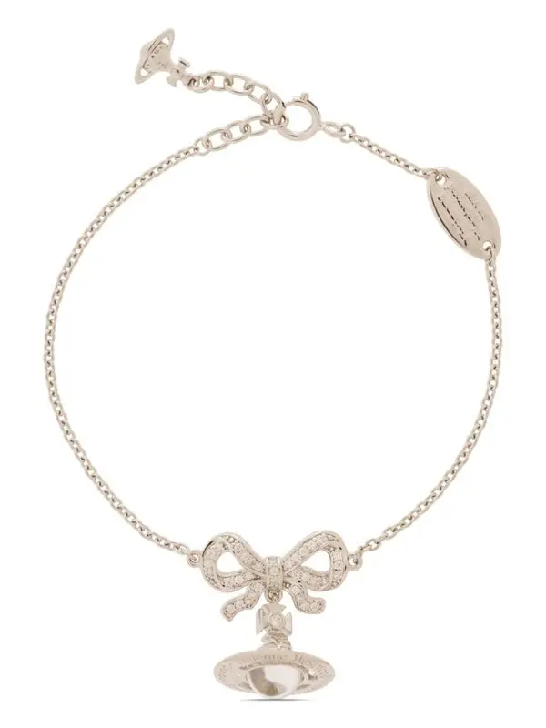 VIVIENNE WESTWOOD Recycled Orb Crystal Bracelet - Silver