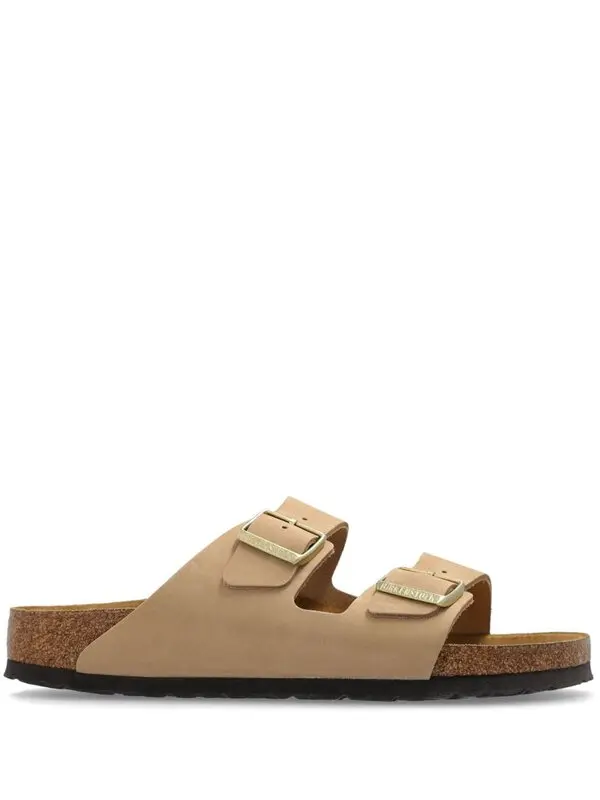 BIRKENSTOCK Arizona Leather Sandals - Neutrals