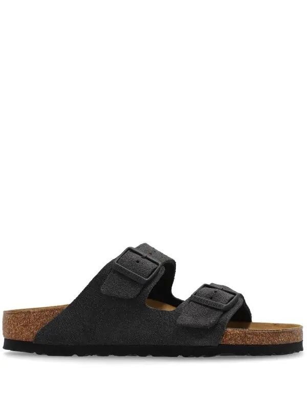 BIRKENSTOCK Arizona Suede Sandals - Grey