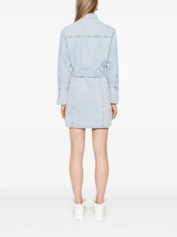 Calvin Klein Belted Mini Denim Dress