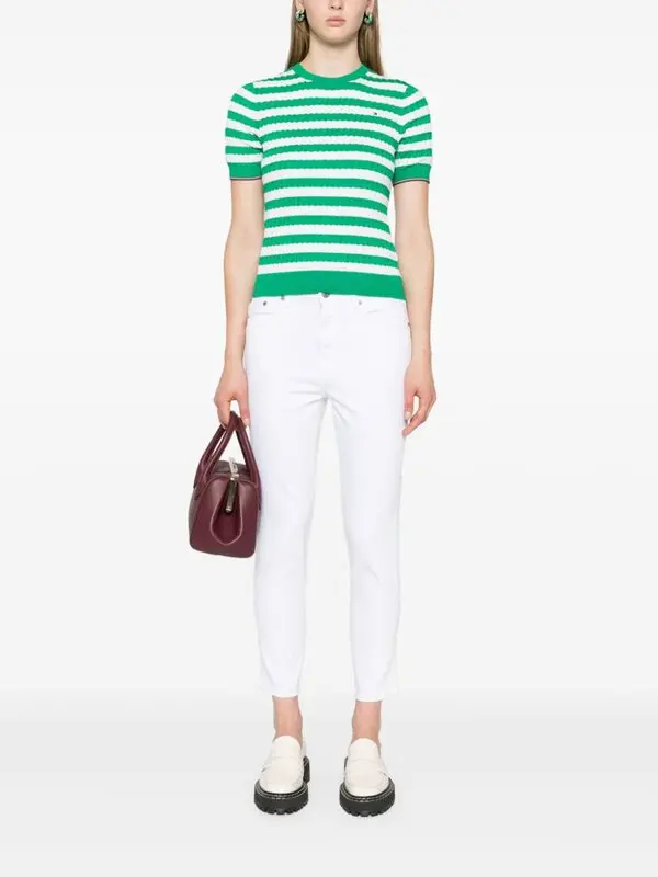 Tommy Hilfiger Striped Cable-knit T-shirt