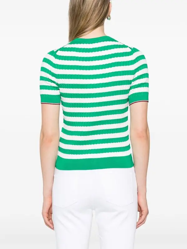 Tommy Hilfiger Striped Cable-knit T-shirt