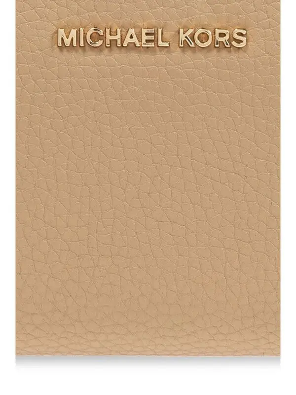 Michael Kors Logo-lettering Leather Wallet - Neutrals