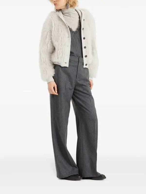 Brunello Cucinelli V-neck Wool Top