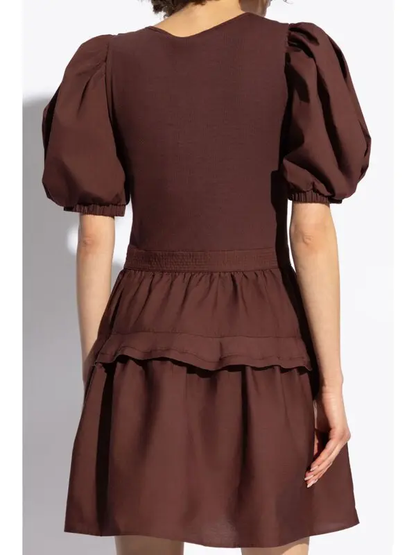 Ulla Johnson Tilda Cotton Mini Dress - Brown