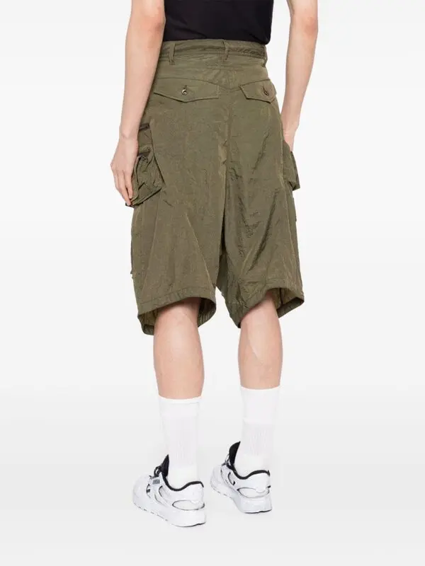JULIUS Mid-rise Cargo Shorts - Green