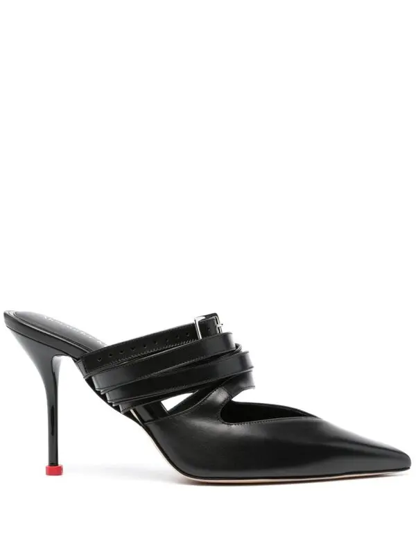 Alexander McQueen 95mm Leather Mules