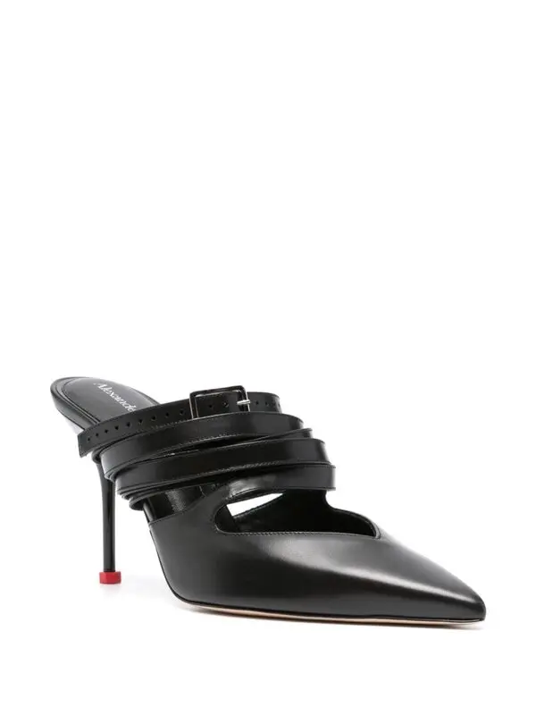 Alexander McQueen 95mm Leather Mules