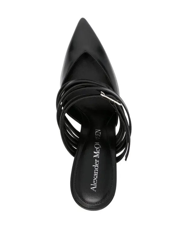 Alexander McQueen 95mm Leather Mules