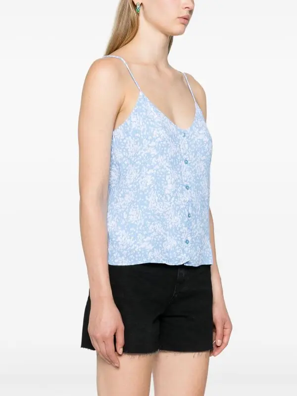Calvin Klein Floral-print Crepe Blouse