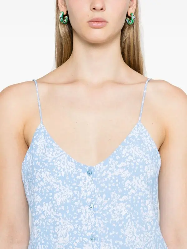 Calvin Klein Floral-print Crepe Blouse