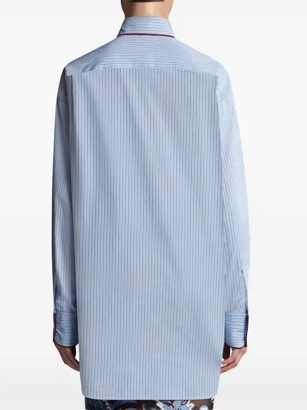Etro Striped Cotton Poplin Shirt