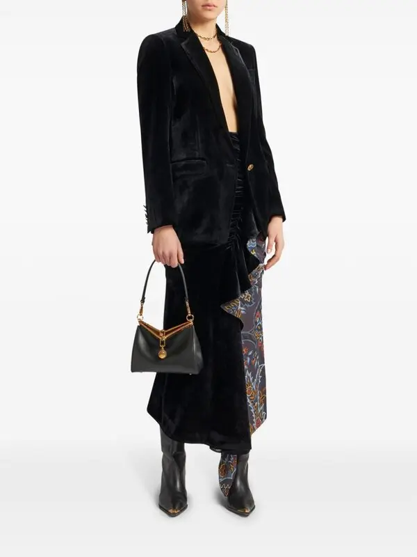 Etro Asymmetric Paisley-print Midi Skirt