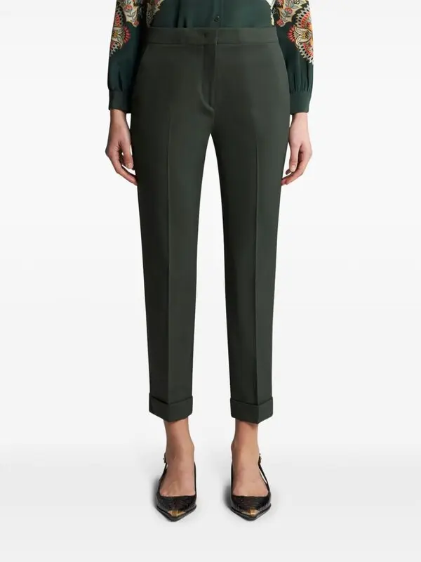 Etro Cropped Wool Trousers