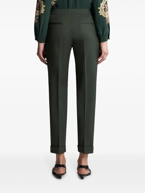 Etro Cropped Wool Trousers