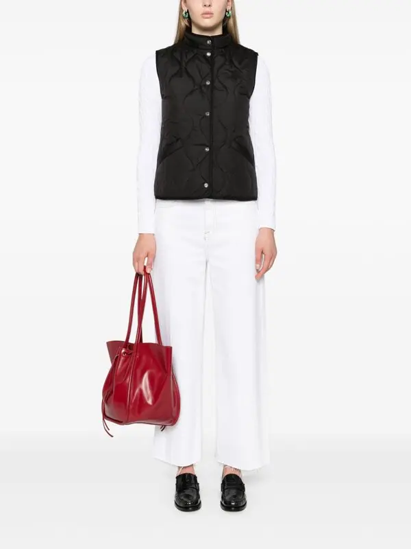 Ralph Lauren Mock-neck Quilted Gilet - Black