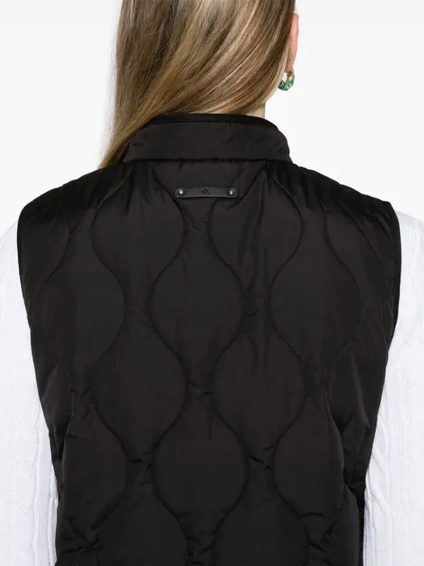 Ralph Lauren Mock-neck Quilted Gilet - Black