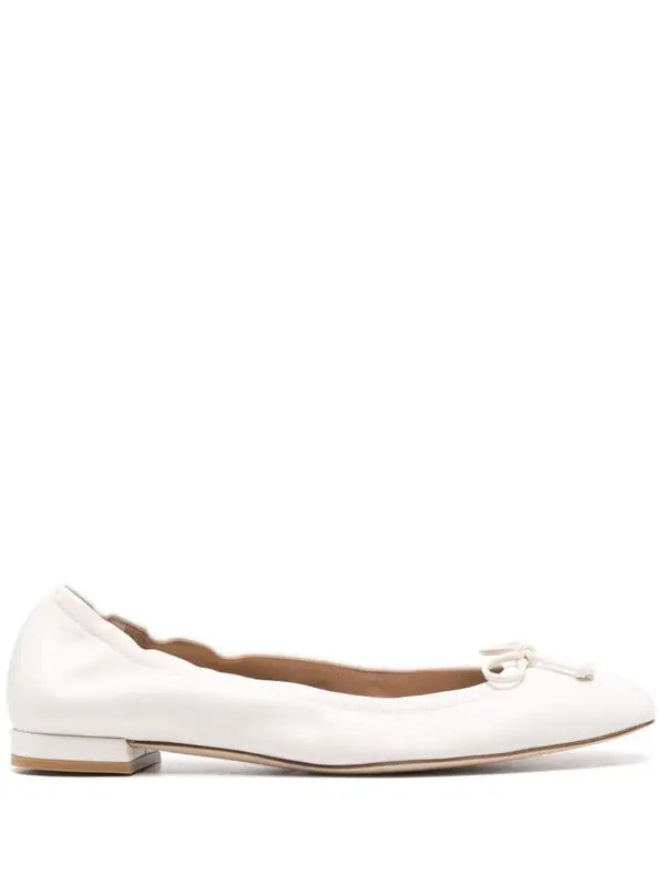 STUART WEITZMAN Bria Ballerinas - White