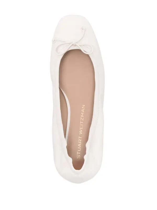STUART WEITZMAN Bria Ballerinas - White