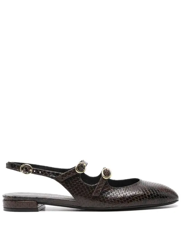STUART WEITZMAN Benni Mj Slingback Ballerinas - Brown
