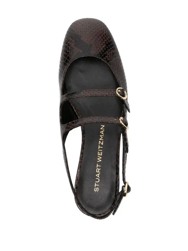 STUART WEITZMAN Benni Mj Slingback Ballerinas - Brown