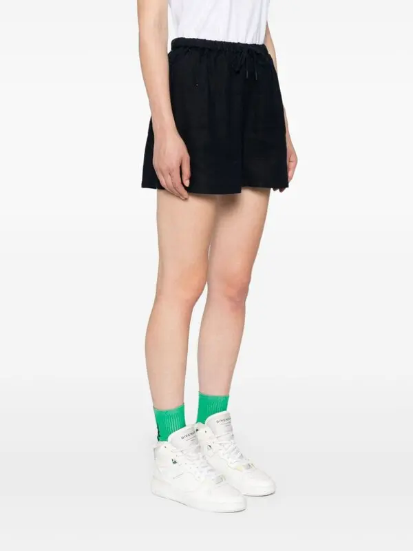 Tommy Hilfiger High-waist Straight-leg Thigh-length Shorts - Blue