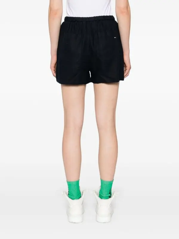 Tommy Hilfiger High-waist Straight-leg Thigh-length Shorts - Blue