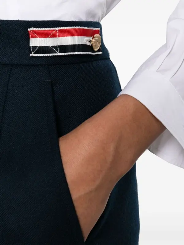 Thom Browne High-waist Midi Skirt - Blue