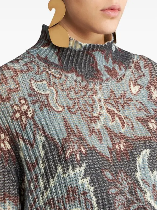 Etro Floral-print Wool Sweater
