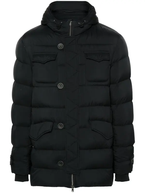 Herno Hooded Puffer Jacket - Black