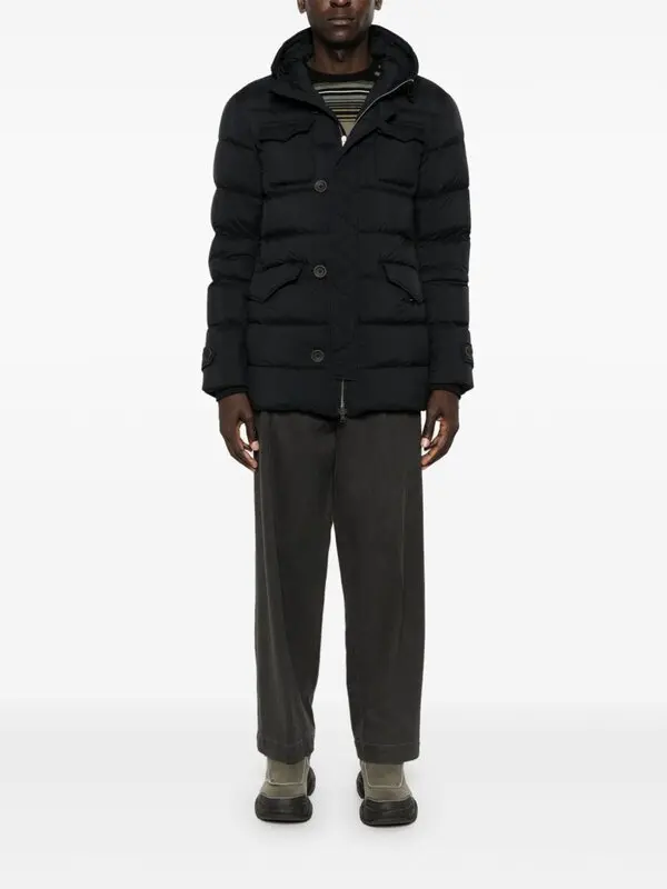 Herno Hooded Puffer Jacket - Black