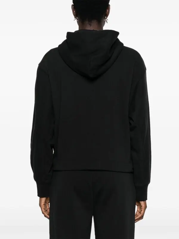 Calvin Klein Raised-logo Zip-up Hoodie
