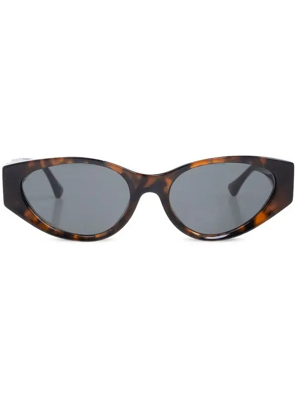 Versace Havana Oval-frame Sunglasses - Brown