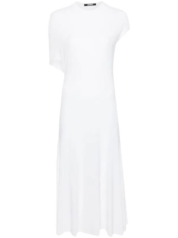 Jacquemus La Robe Salerno Midi Dress - White