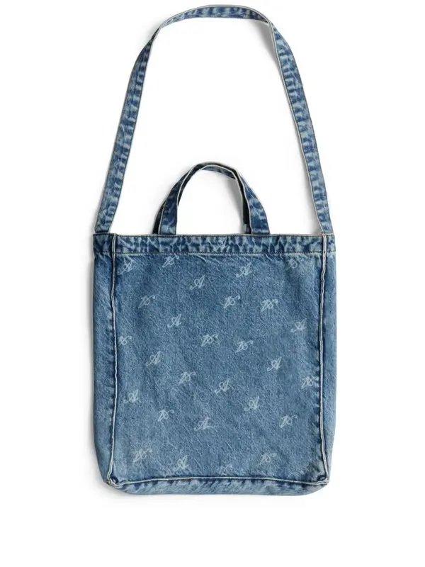 Axel Arigato Dune Script Denim Tote Bag