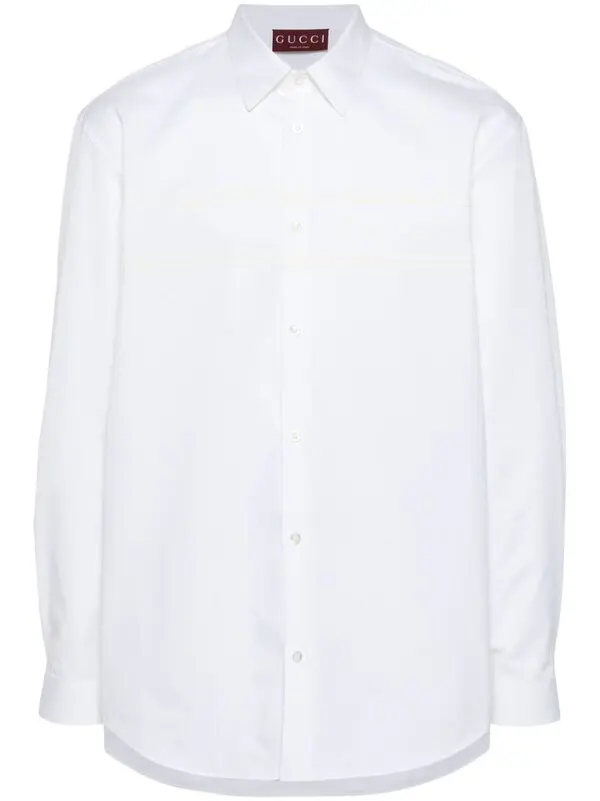Gucci Logo-appliqué Cotton Shirt