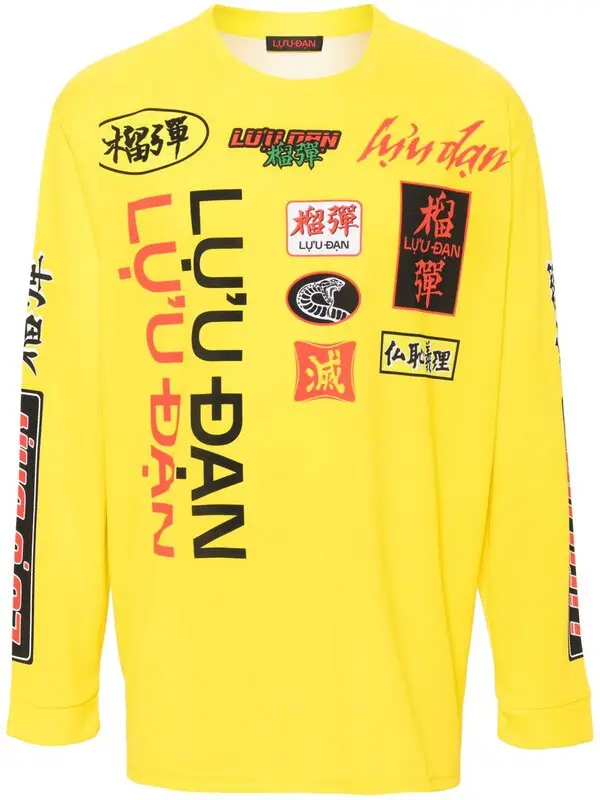 LỰU ĐẠN Graphic-print Jersey - Yellow