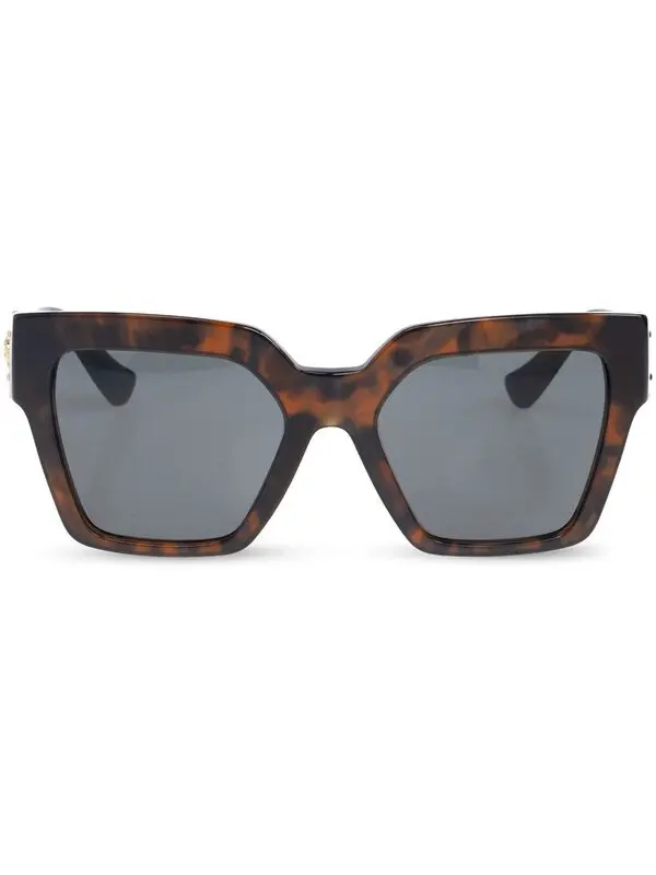 Versace Square-frame Sunglasses - Brown
