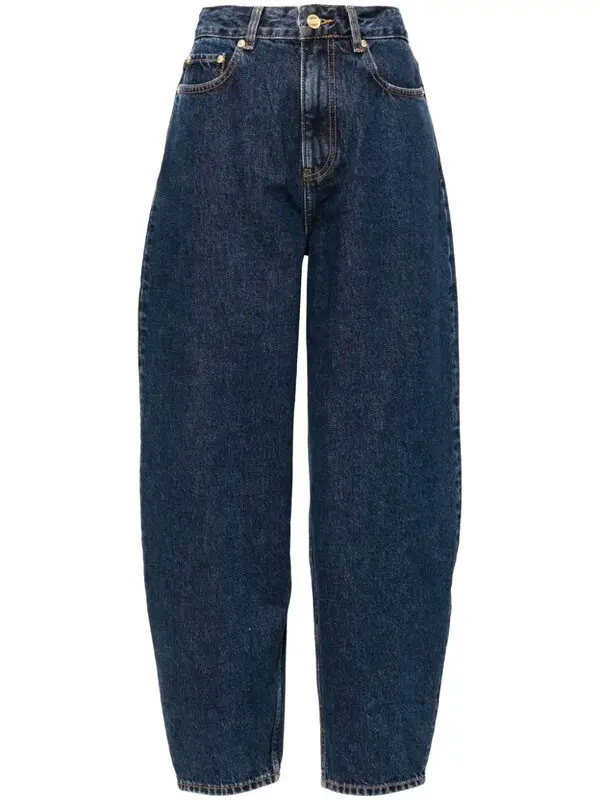 GANNI Organic Cotton Balloon Jeans