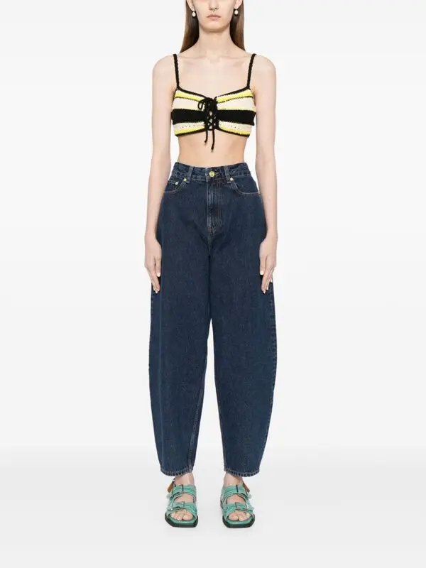 GANNI Organic Cotton Balloon Jeans