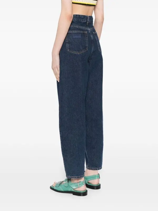 GANNI Organic Cotton Balloon Jeans