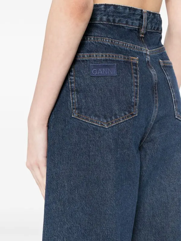 GANNI Organic Cotton Balloon Jeans